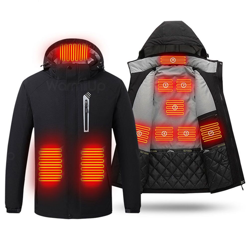 Heated Jacket with Detachable Hood - WarmiUp