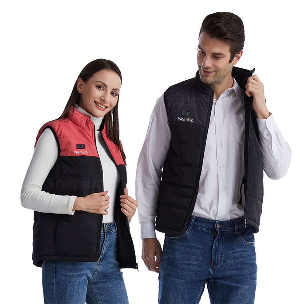 Couple Heated Vest with 4/ 9 Heating Zones - WarmiUp